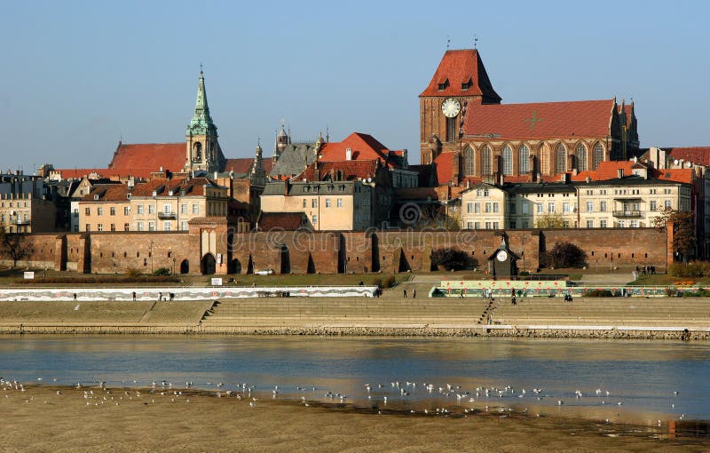 View of Torun stock image. Image of town, boulevard, kopernik - 1002523