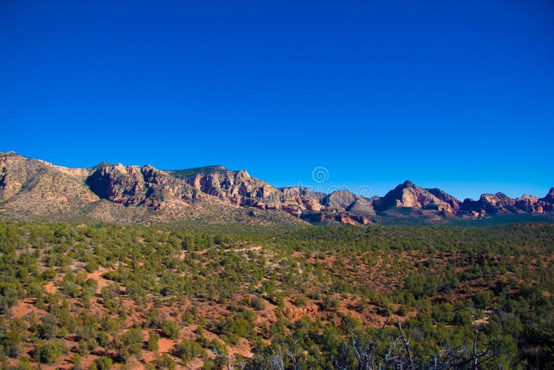 View Toward Sycamore Canyon Stock Image - Image of landscape, hills ...