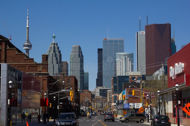 View Towards Downtown Toronto Editorial Stock Image - Image of people ...
