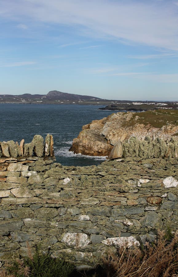 View Towards South Stack, Anglesey, Wales Stock Photo - Image of cliff ...