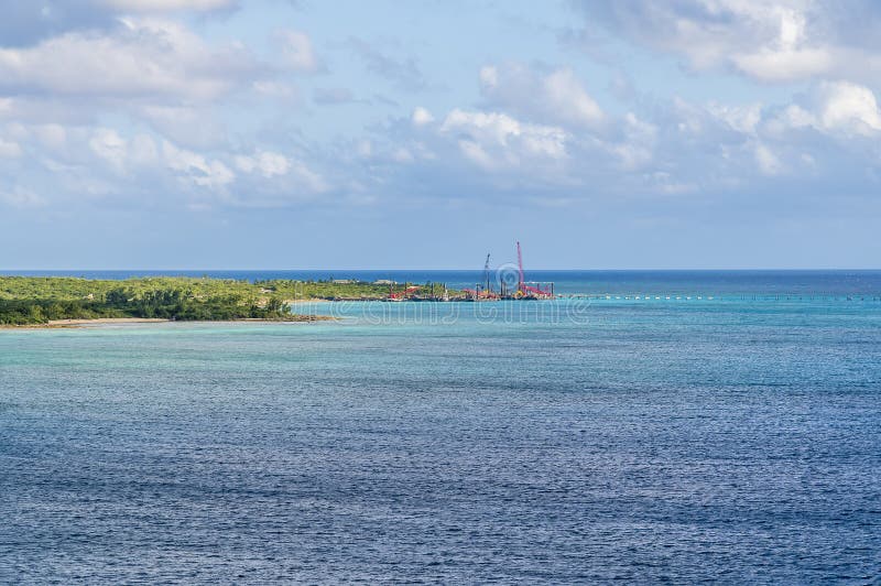 A View Towards the Southern Tip of the Island of Eleuthera, Bahamas ...
