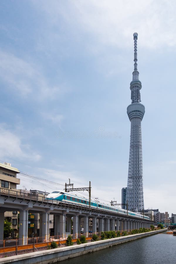Tokyo Skytree in Japan editorial stock photo. Image of landscape ...