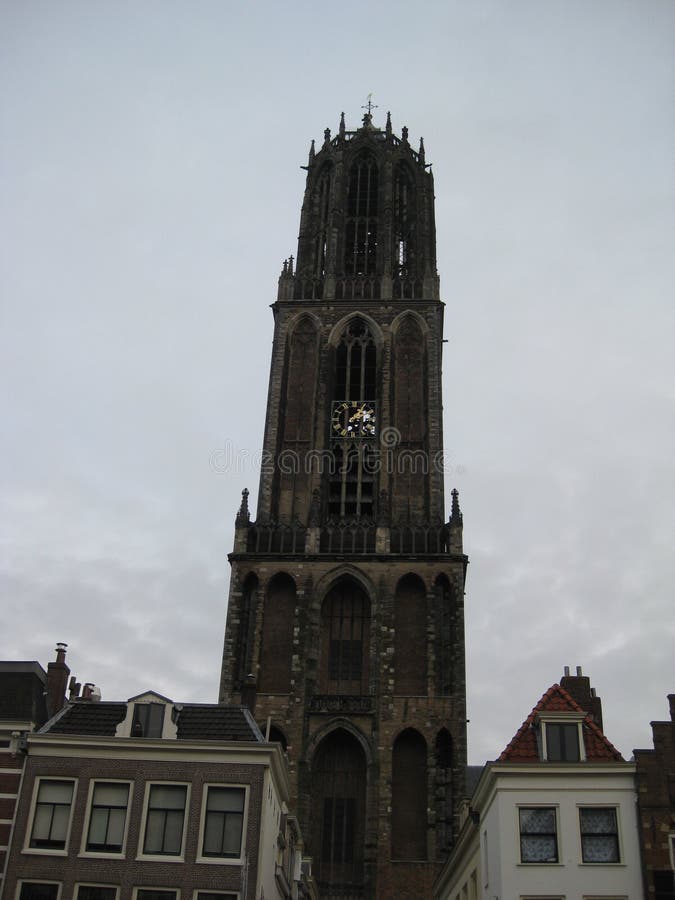 A View Towards the Top of the Domtoren in Utrecht, the Netherlands ...