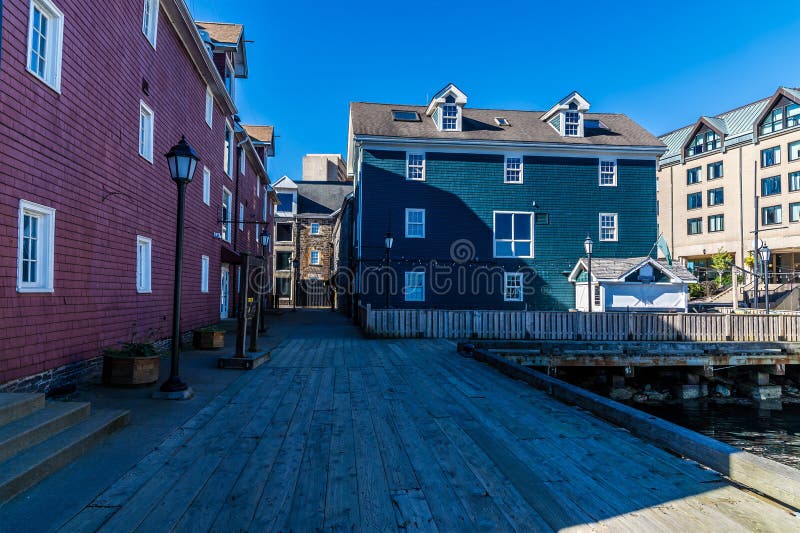 A View Towards Waterfront Buildings at Halifax, Nova Scotia, Canada ...