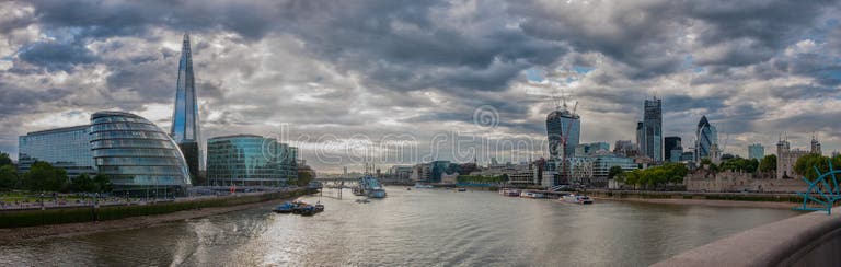 View from Tower Bridge, London Stock Photo - Image of famous, great ...