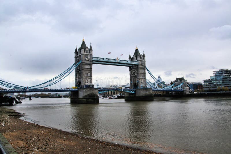 A View of Tower Bridge Looking Down the River Thames Editorial Stock ...