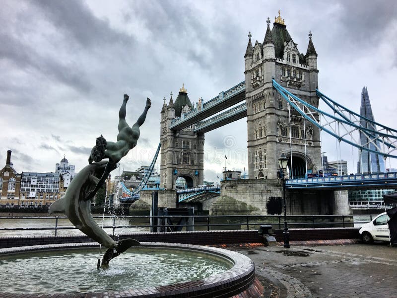 A View of Tower Bridge from the River Thames Embankment Editorial Stock ...