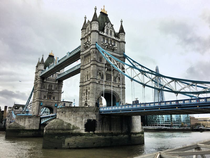 A View of Tower Bridge from the River Thames Embankment Stock Photo ...