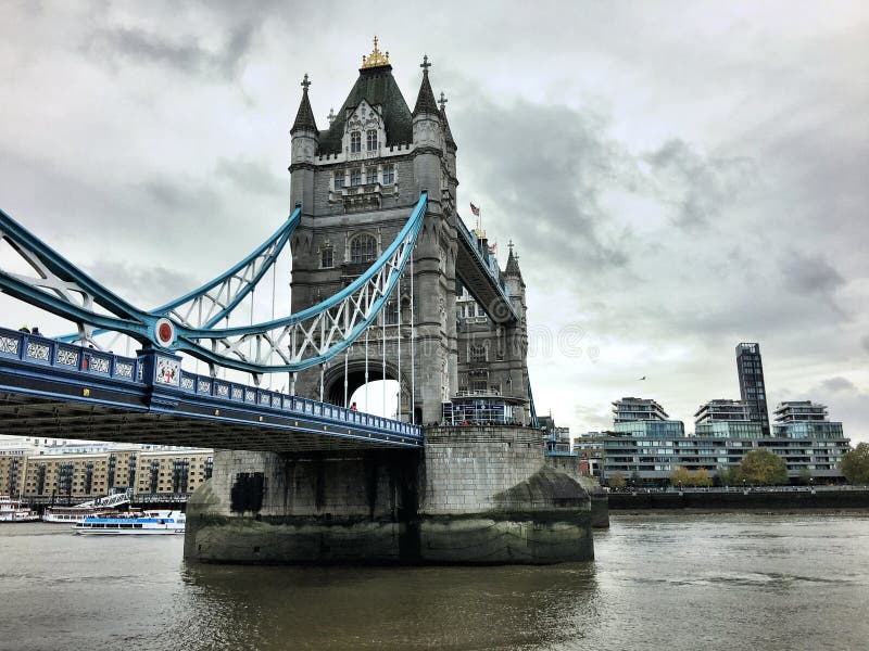 A View of Tower Bridge from the River Thames Embankment Stock Photo ...