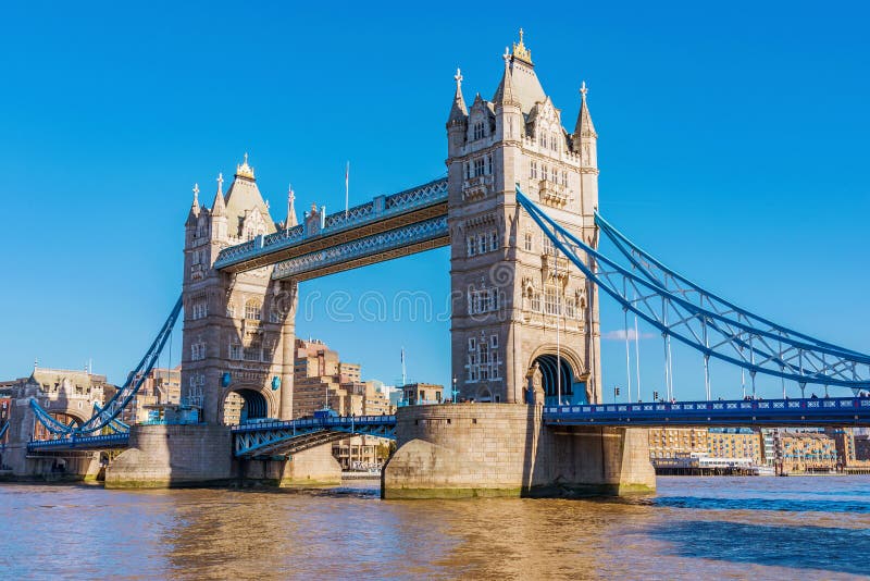 Tower Bridge and River Thames View in London Stock Photo - Image of ...