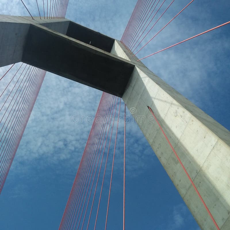 The View Tower Bridge and Sky - Morning Sky View Stock Image - Image of ...