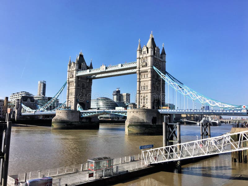 A view of Tower Bridge stock photo. Image of bank, tower - 159689690