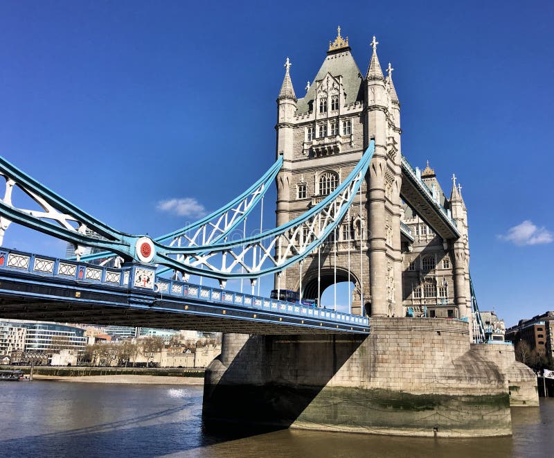A view of Tower Bridge stock image. Image of london - 160455519