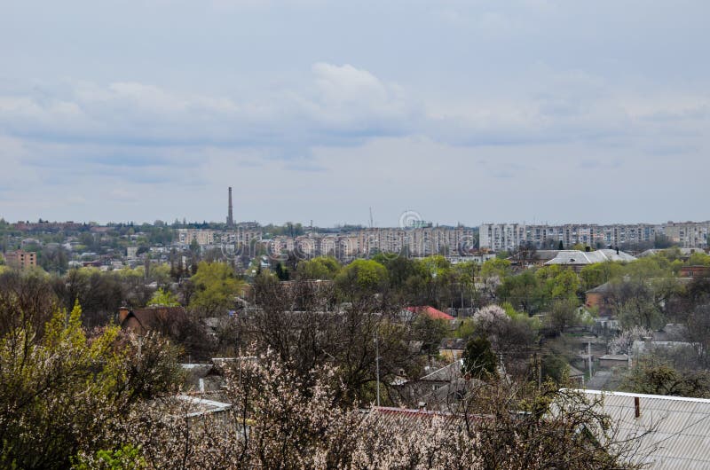 View on Town Alexandria in Ukraine Stock Photo - Image of high ...