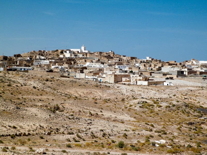 View of the Town in the Desert. Tourism and Travel Stock Image - Image ...