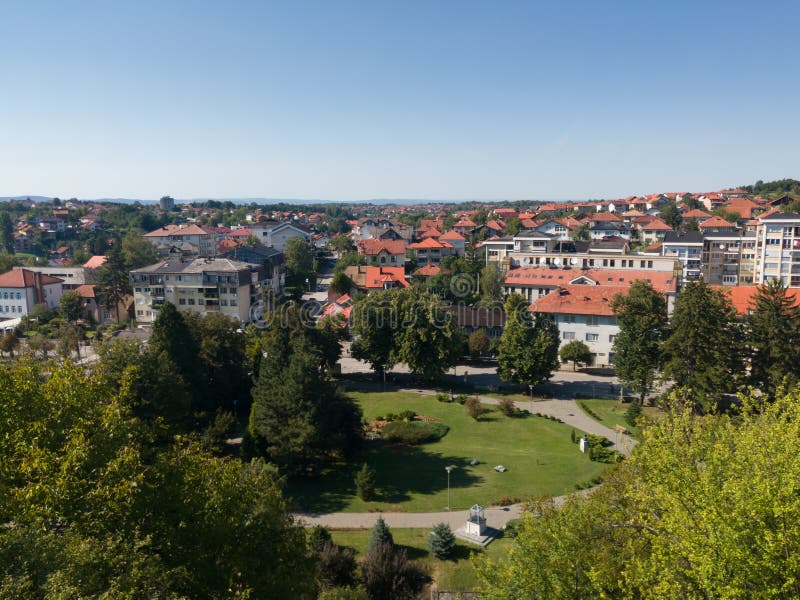 View of the Town of Gradacac from the Old Gradacac Castle Stock Image ...