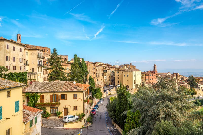 Montepulciano Town View, Tuscany, Italy Stock Photo - Image of nature ... Montepulciano Town View, Tuscany, Italy Stock Photo - Image of nature ...