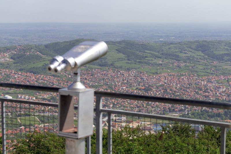 View of the Town from Observation Deck Stock Image - Image of spring ...