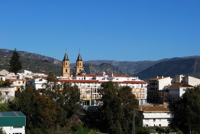 View of Town, Orgiva, Andalusia, Spain. Stock Photo - Image of building ...