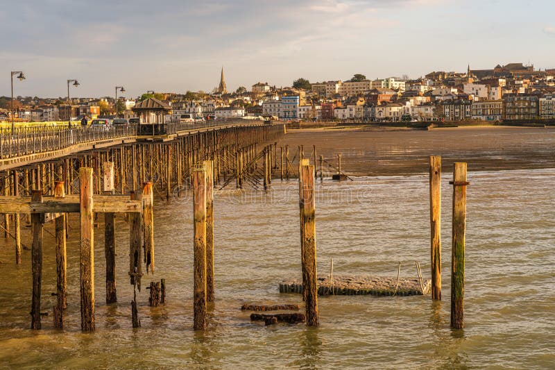View of the Town from the Pier in Ryde, Isle of Wight, England, UK ...
