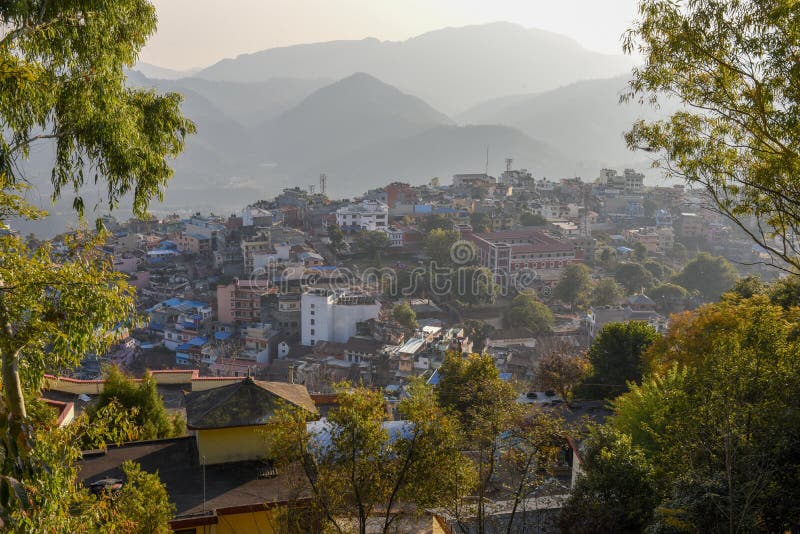 View at the Town of Tansen on Nepal Stock Photo - Image of guesthouse ...