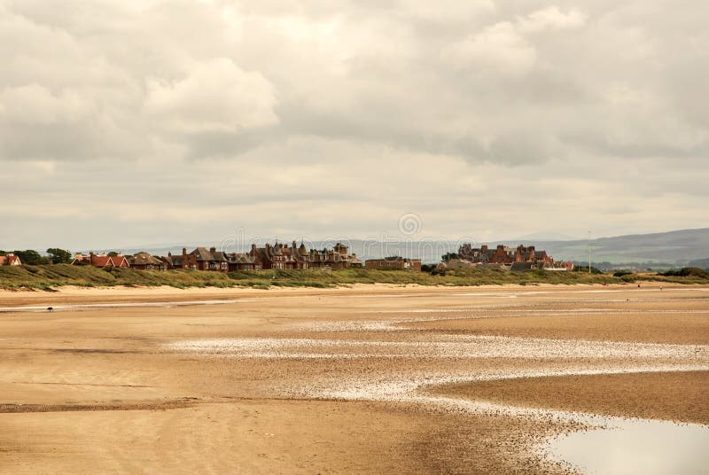 View of the Town of Troon in Scotland Stock Image - Image of sand ...
