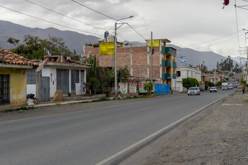 View of the Track and Several Cars at Ranrahirca, Yungay, Ancash - Peru ...