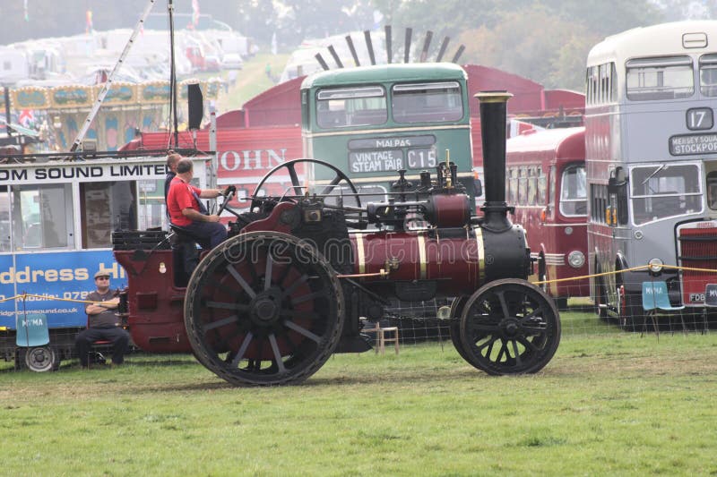 A View of a Traction Engine Editorial Stock Photo - Image of truck ...