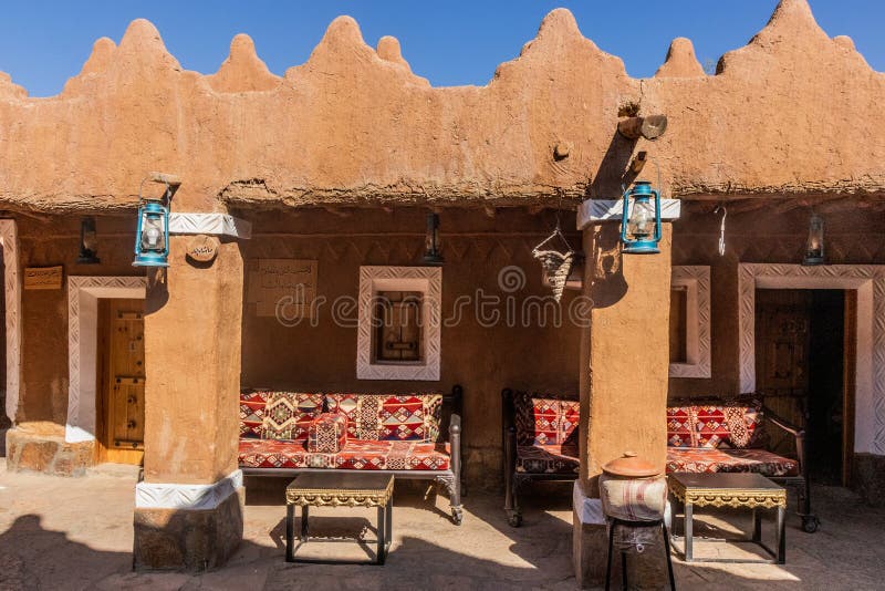 View of a Traditional Cafe in Sakaka, Saudi Arab Stock Photo - Image of ...