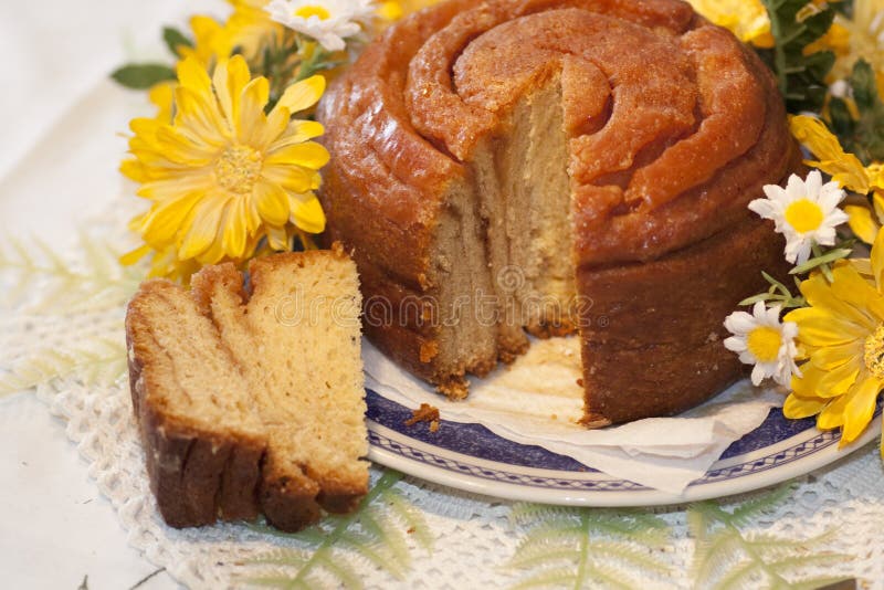 Traditional folar cake stock image. Image of composition - 105953469