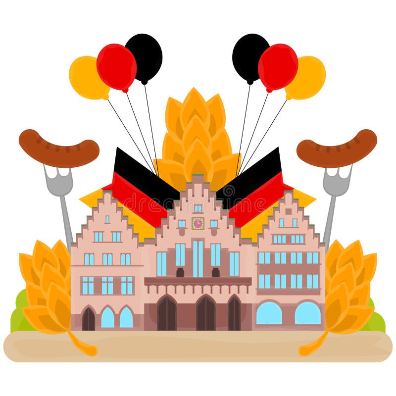 Travel to Germany stock vector. Illustration of balloon - 160777375