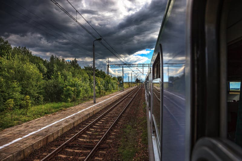 View from the train stock image. Image of black, power - 25777025