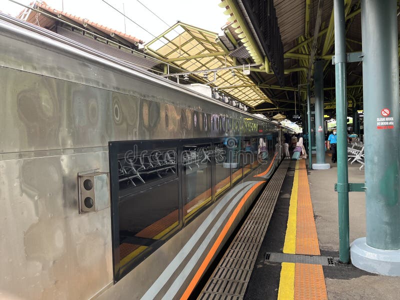 View of a Train that Just Arrived at the Station Editorial Stock Image ...
