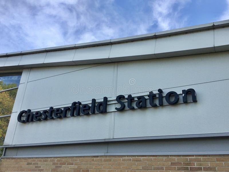 Train Station Chesterfield England Stock Image - Image of industrial ...