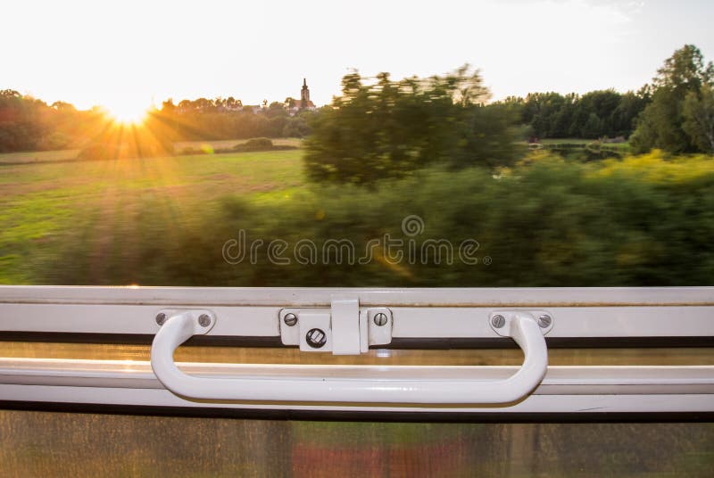 High speed train window stock photo. Image of railway - 22560722