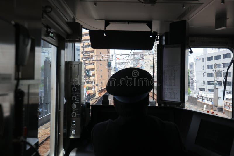 A View through Tram Window of Osaka Loop Line Editorial Photography ...