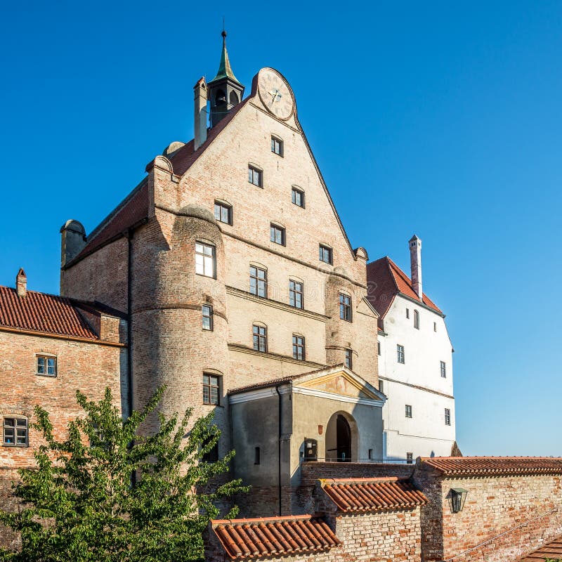 View at the Trausnitz Castle in Landshut ,Germany Stock Image - Image ...