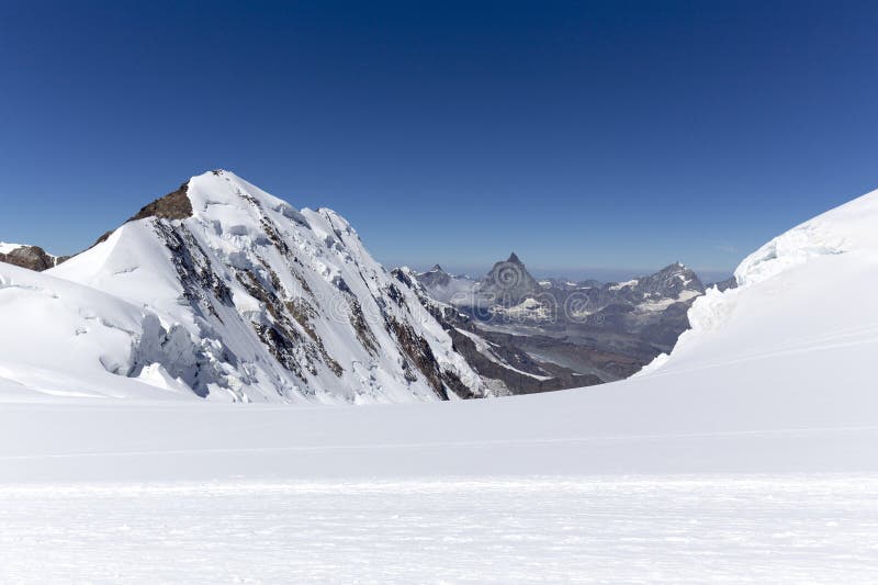 A View during Trekking in Monte Rosa Stock Photo - Image of glacier ...