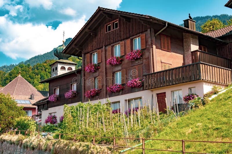 A View of Triesenberg in Central Liechtenstein Editorial Stock Image ...
