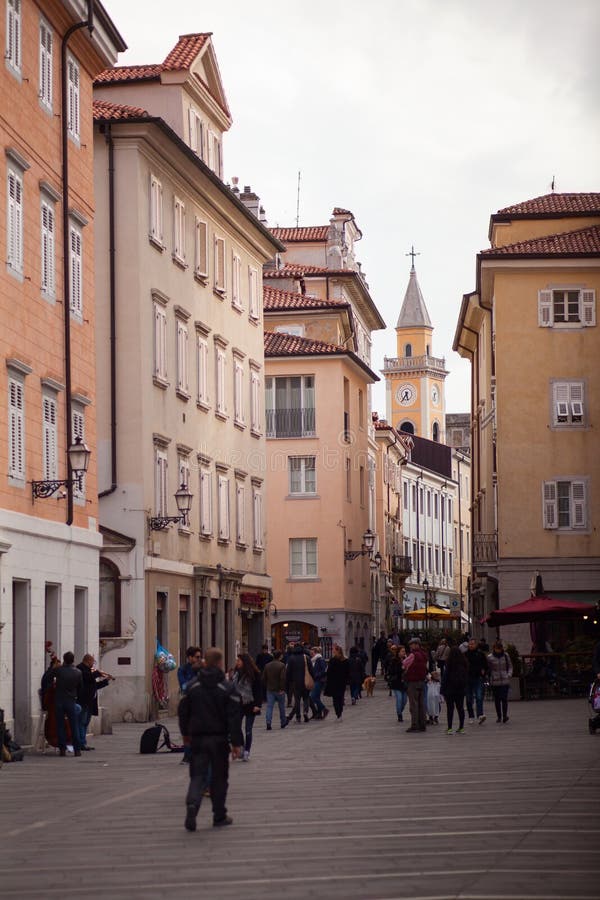 View of Trieste street editorial image. Image of historic - 72212465