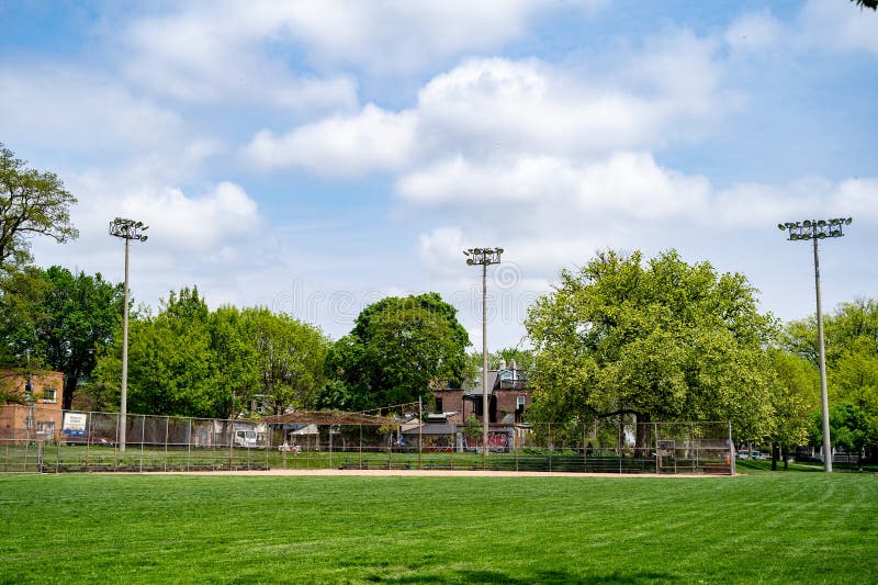 View of Trinity Bellwoods Park in Spring. Trinity Bellwoods Park is a ...