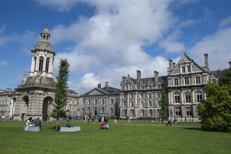 View of the Trinity College Campus Featuring the Campanile Editorial ...