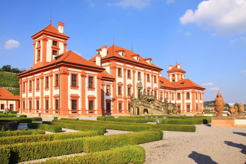 View on the Troja Chateau in Prague Stock Photo - Image of troja, czech ...