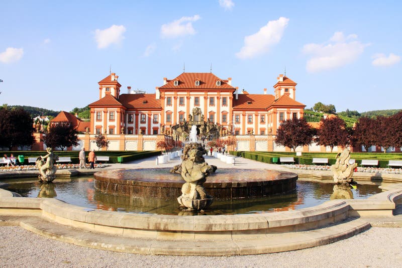 View on the Troja Chateau in Prague Stock Photo - Image of castle ...