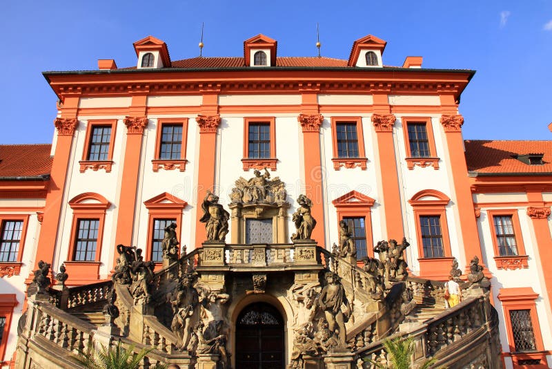 View on the Troja Chateau in Prague Stock Image - Image of prague ...