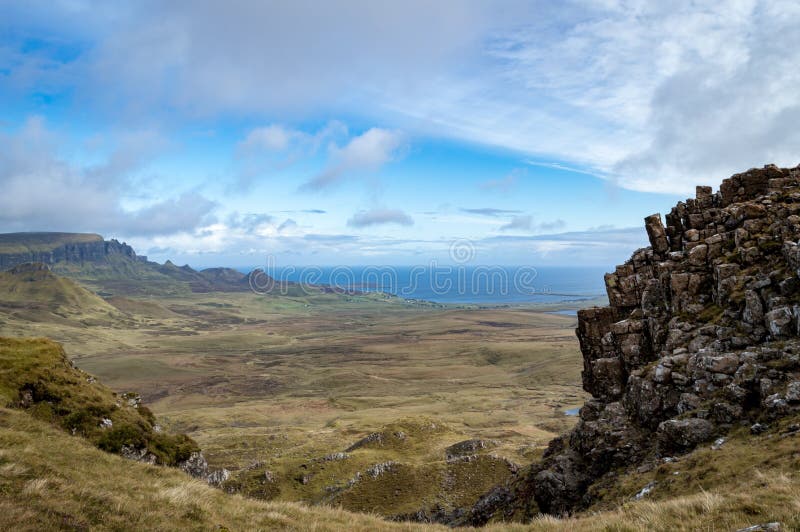 View from Trotternish Ridge, Isle of Skye, Scotland Stock Image - Image ...