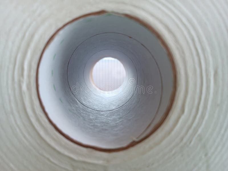 Bright Light View through a Tube, in Cardboard Stock Image - Image of ...