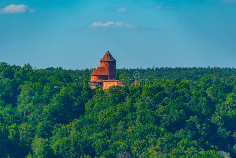 View of the Turaida Castle in Latvia Stock Image - Image of ...