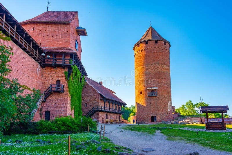 View of the Turaida Castle in Latvia Stock Image - Image of sigulda ...
