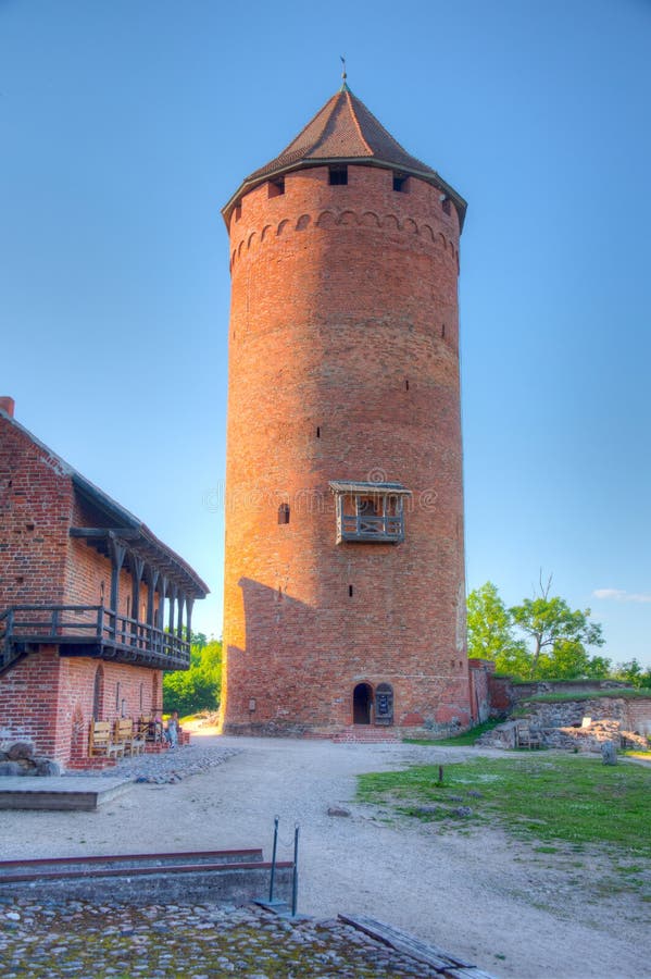 View of the Turaida Castle in Latvia Stock Image - Image of turaida ...
